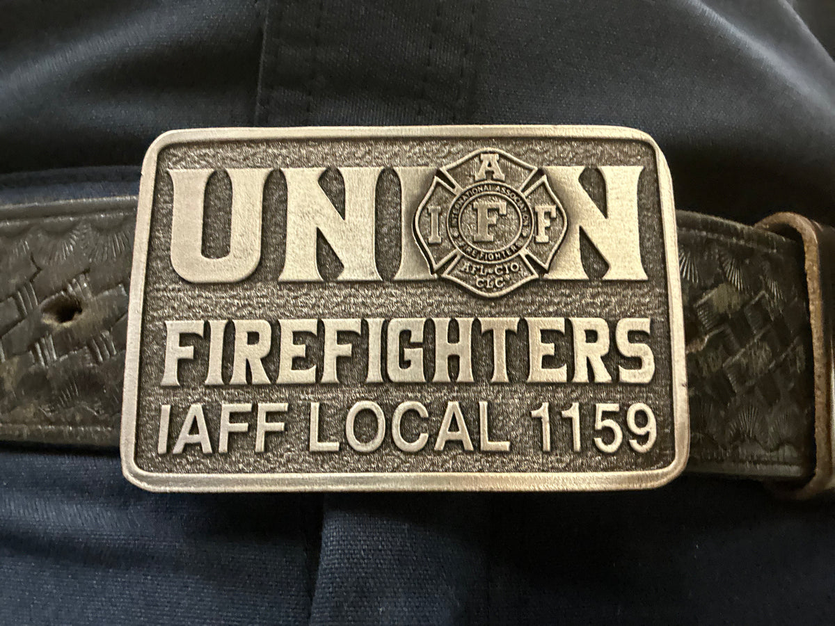Rectangular Belt Buckle (Bronze and Antique Silver) – Local 1159
